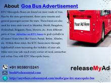 Goa Bus Advertisement Booking Online through releaseMyAd - TVCBOOK
